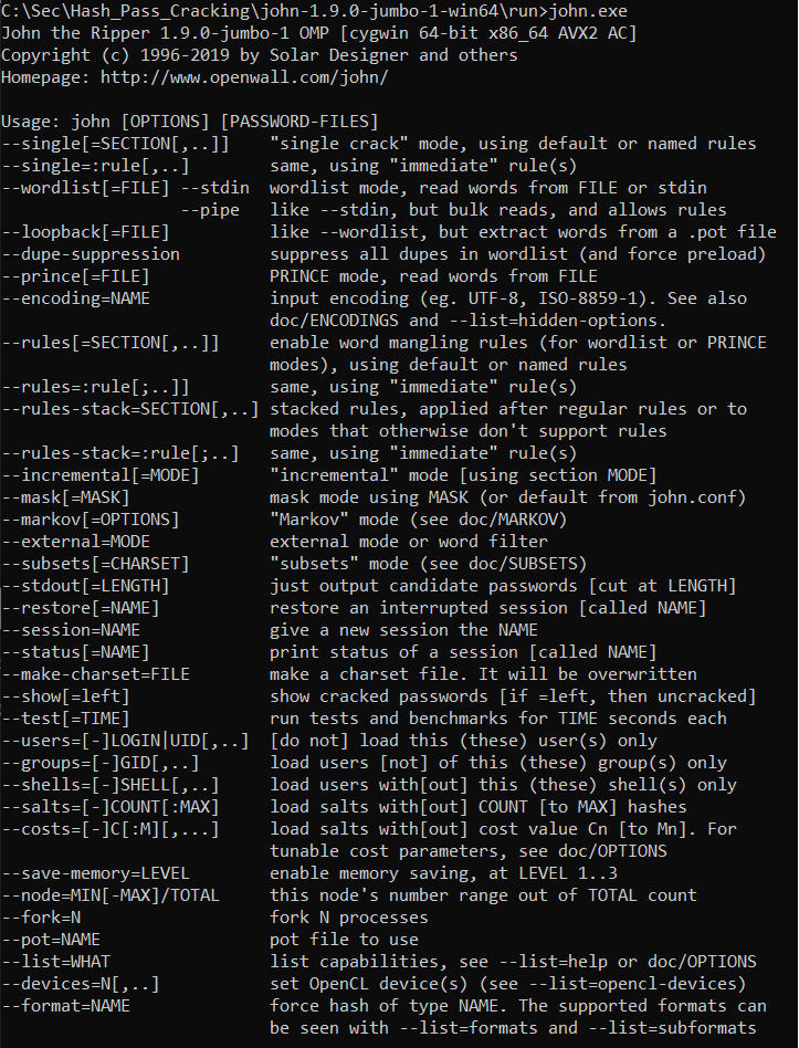 Hash cracking – quick guide – IT-Security.top